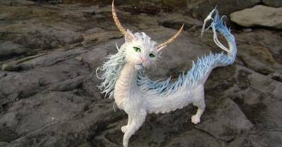 Cat Eastern Dragon Figurine - Freak 4 My Pet
